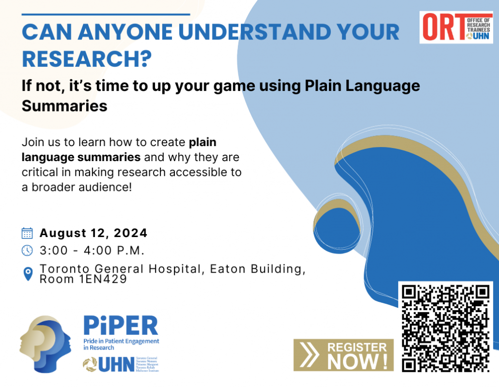 Plain Language Summaries Workshop - Office of Research Trainees