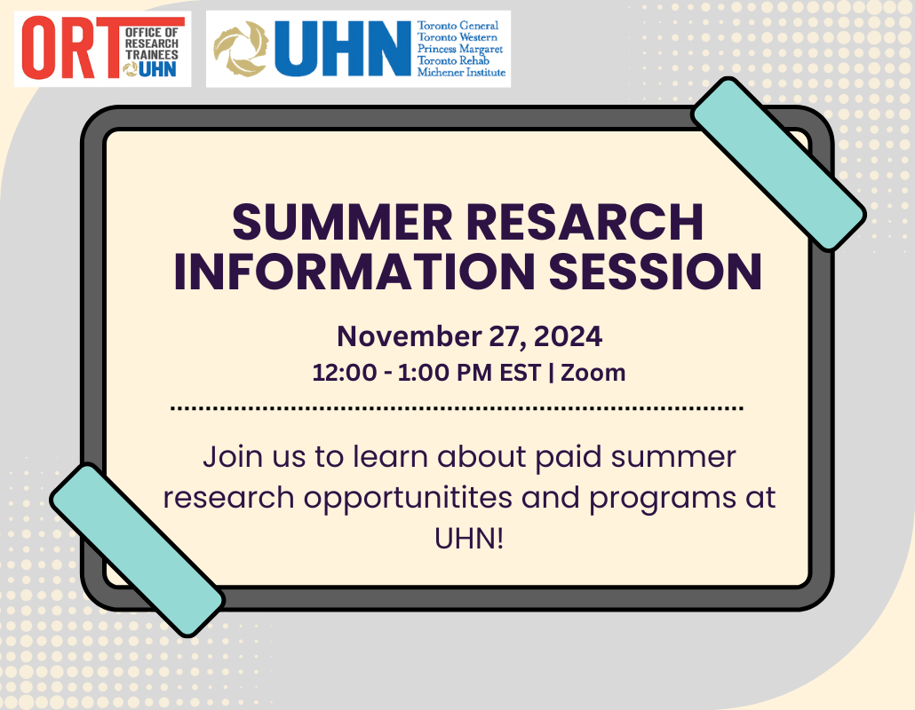 Summer Student Program - Office of Research Trainees